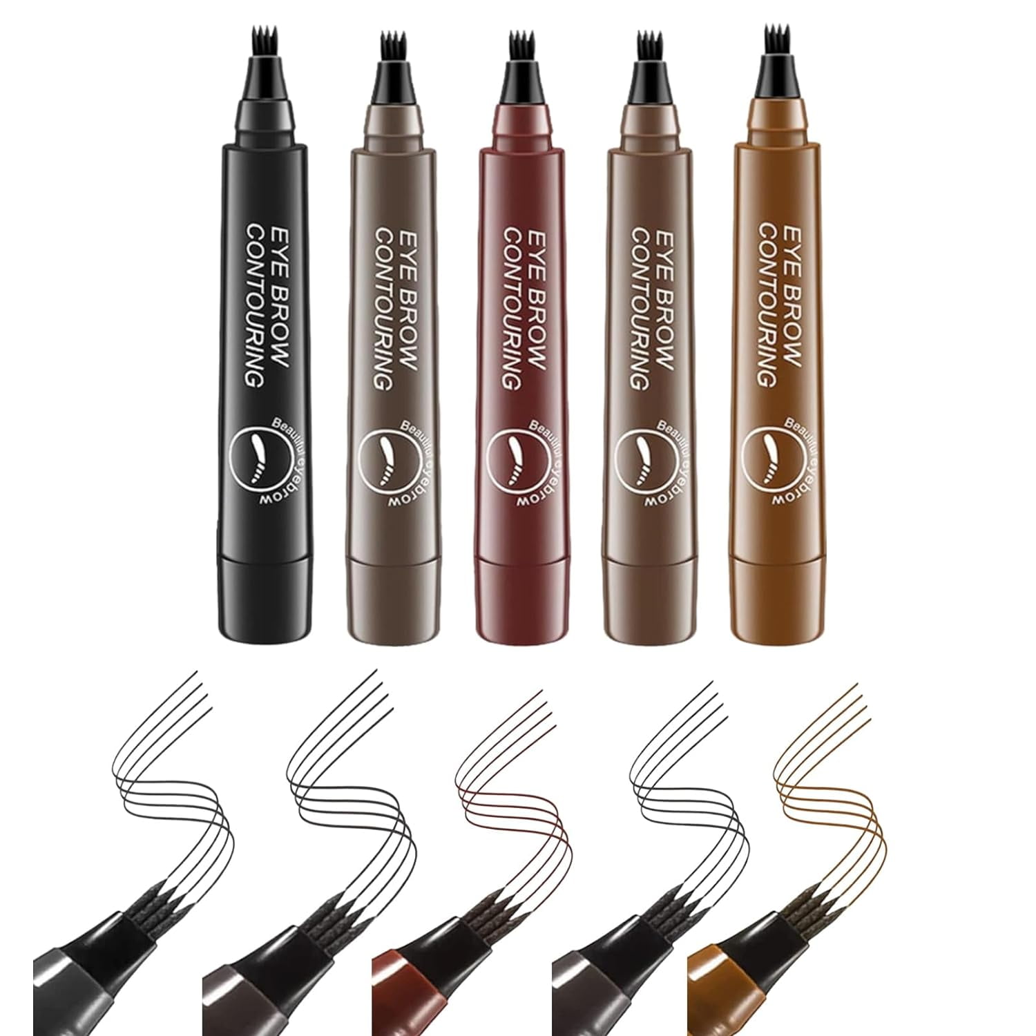 Brow Pen, Eyebrow Pencil, Eyebrow Pen, Waterproof Natural Eyebrow Pen ...