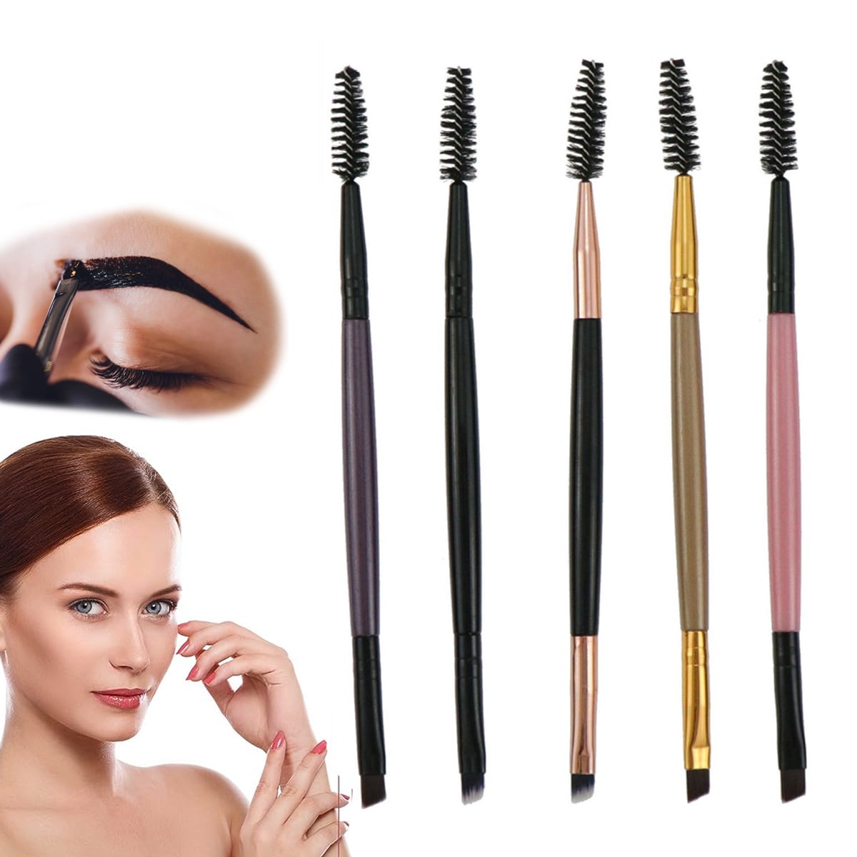 Brow Perfection Duo, Angled Brush & Spoolie Set, Precision Crafted From ...