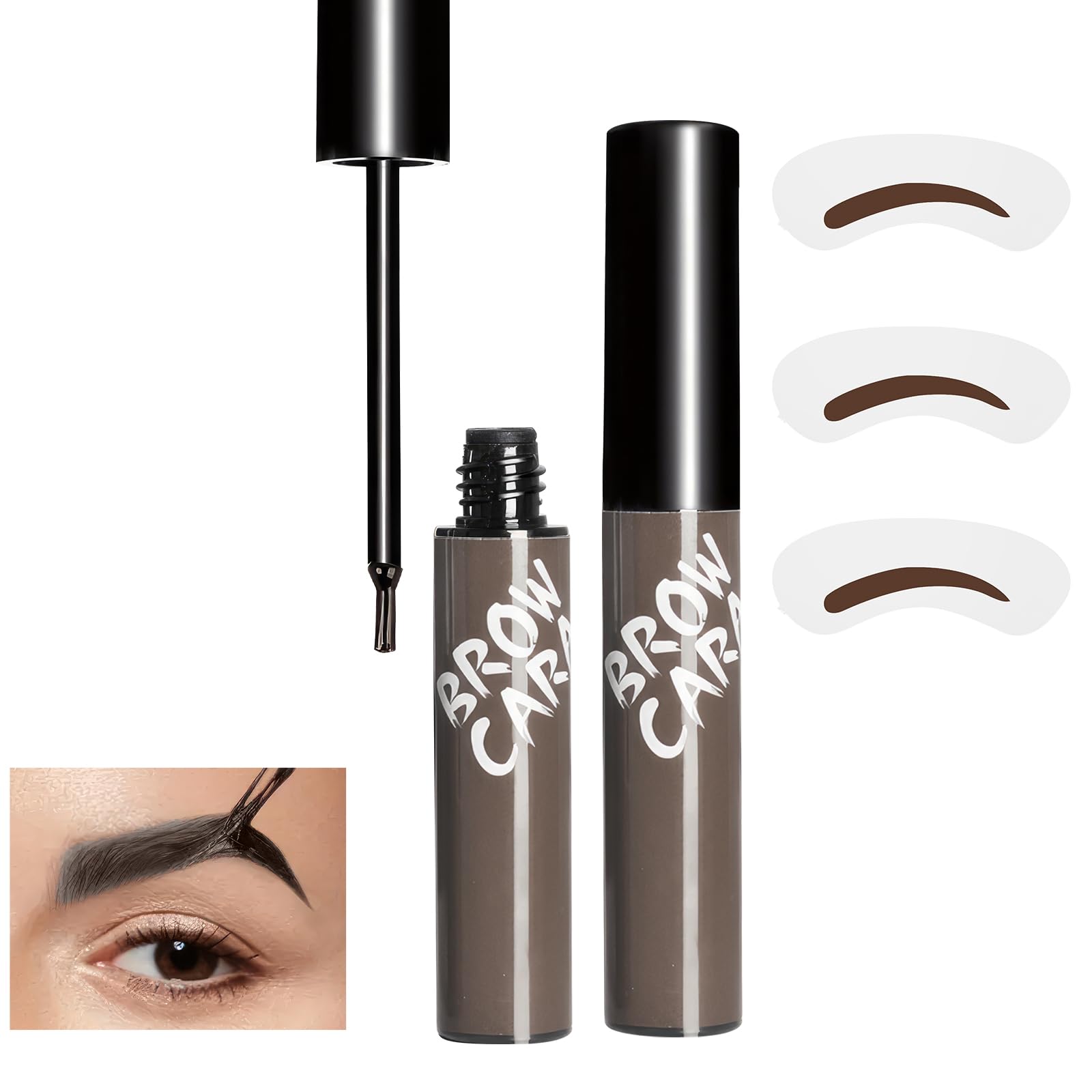 Brow Tattoo Peel Off Tint - Eyebrow Gel Tint Brow Gel With Eyebrow ...