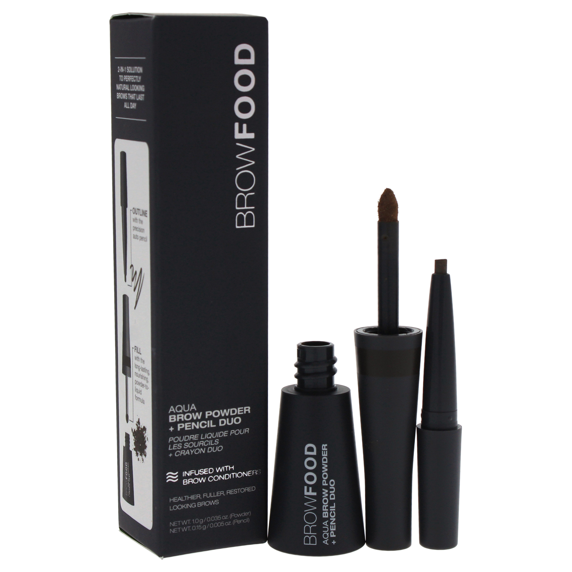 BrowFood Aqua Brow Powder & Pencil Duo - Taupe by LashFood for Women ...