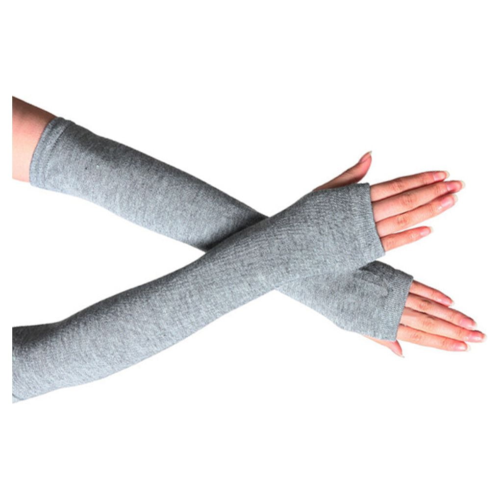 BrowQuartz 1 Pair Long Fingerless Glove Simple Style Comfortable Women ...