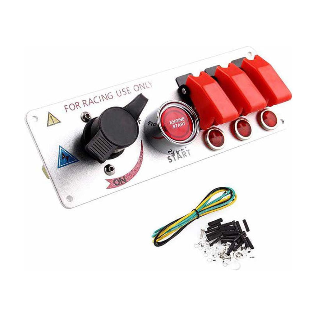 BrowQuartz Aluminium Alloy Racing Car Ignition Switch Panel Detachable ...