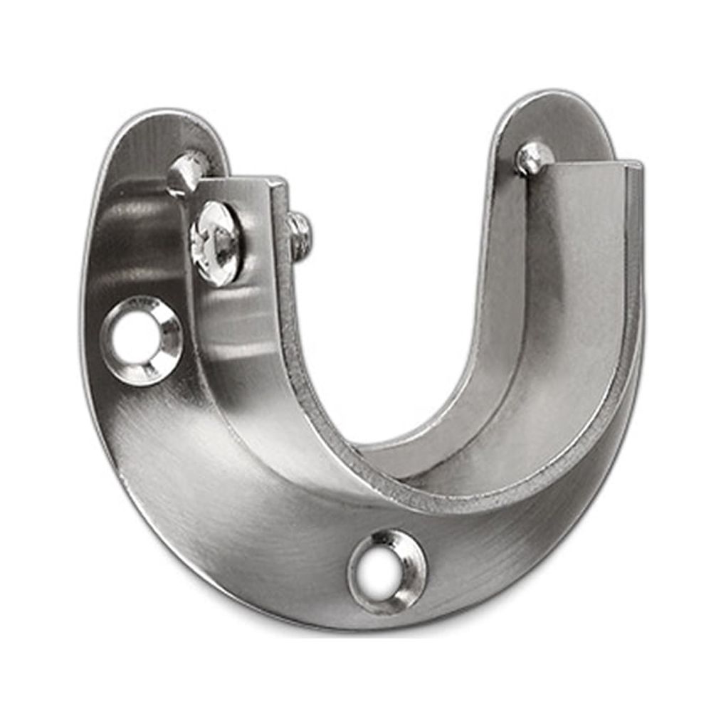 BrowQuartz Closet Pole Sockets 25/32mm Flange Rod Holder 3 Holes Socket Heavy Duty Wardrobe End ...