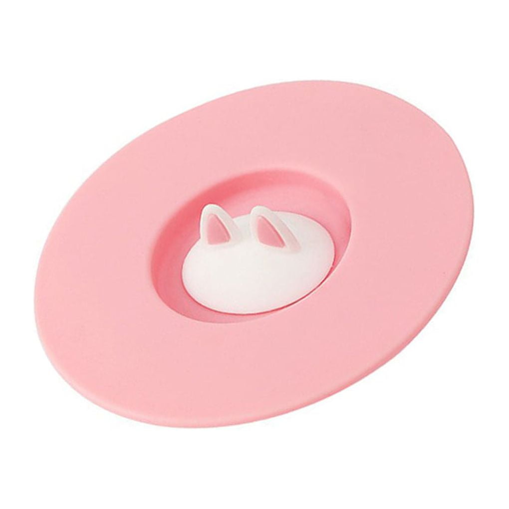 BrowQuartz Cup Lids with Spoon Holder Leak-proof Tea Coffee Mug Cover ...