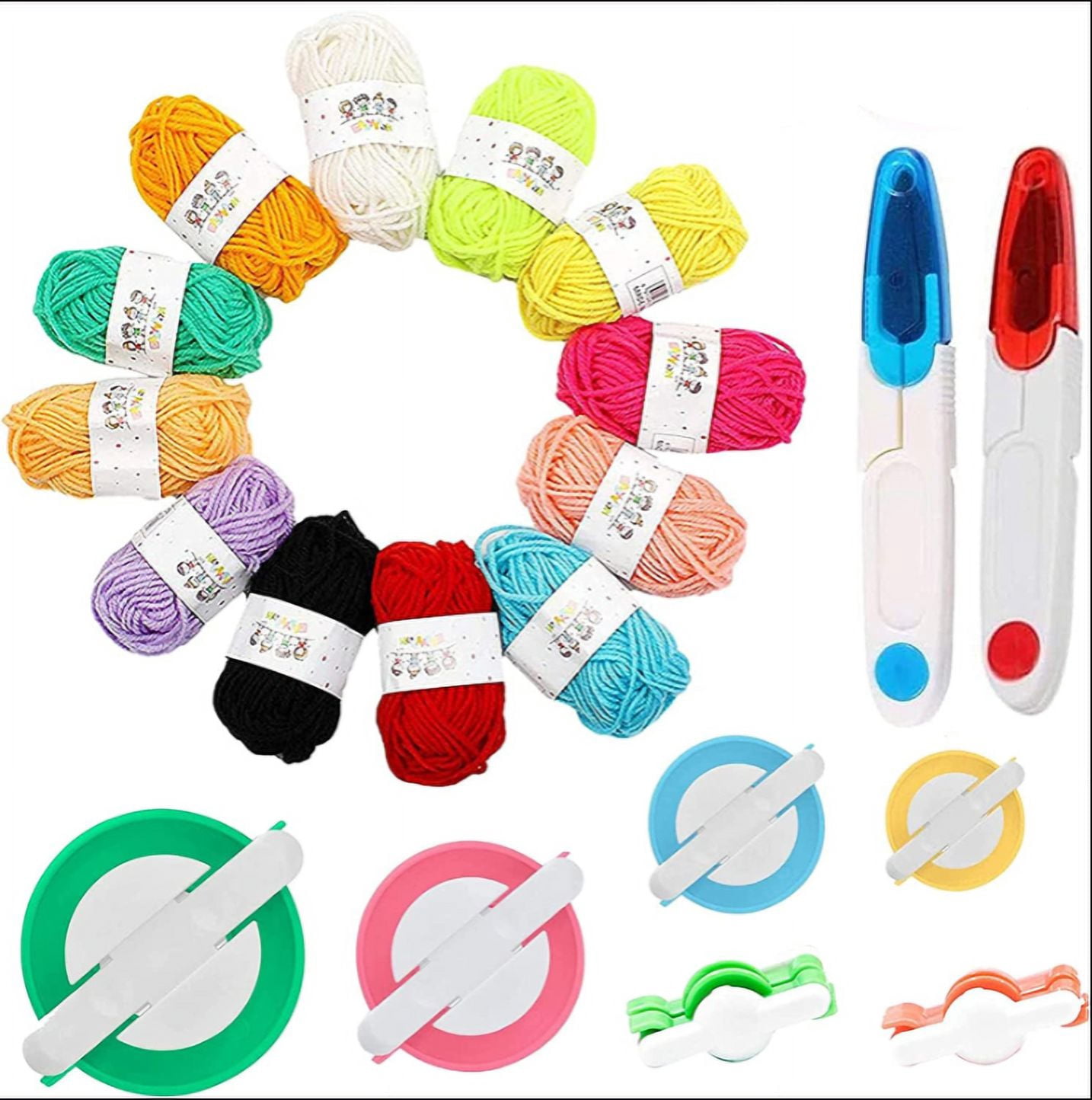 BrowQuartz DIY Fuzzy Balls Kit Widely Compact And Lightweight Knitting ...