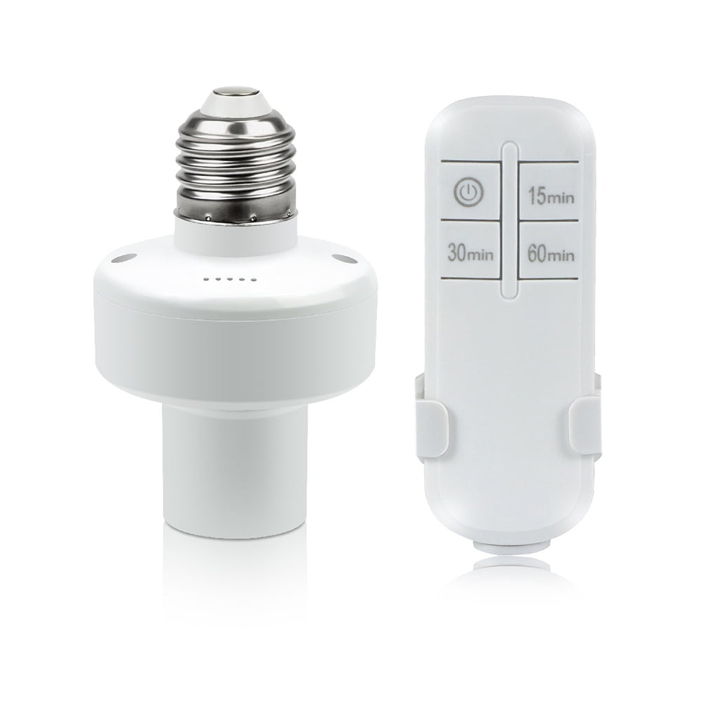 BrowQuartz E26 E27 Lamp Holder Wireless Remote Control Light Base ...