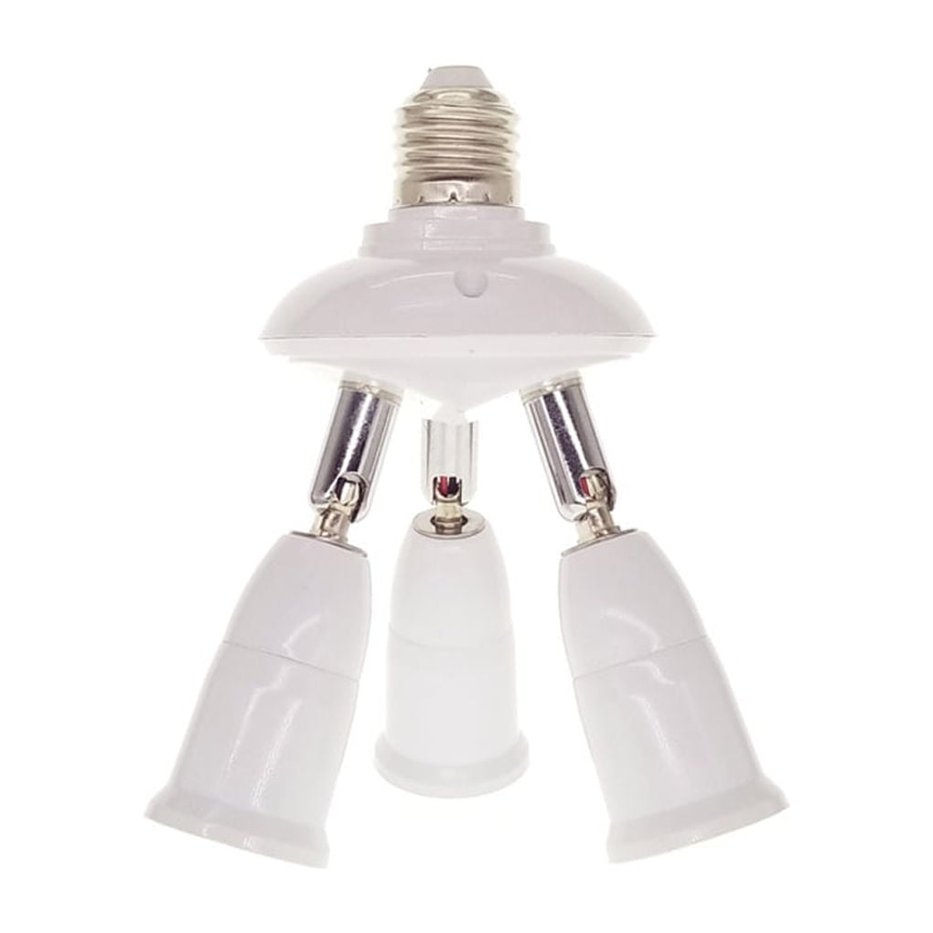 BrowQuartz E27 Splitter 60W Lamp Bulb Socket Extension Light Adapter ...