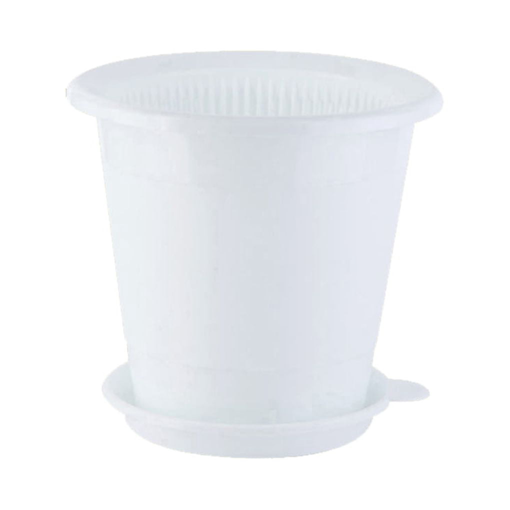 BrowQuartz Flowerpot Orchid Pots with Air Holes Planter Tray Double ...