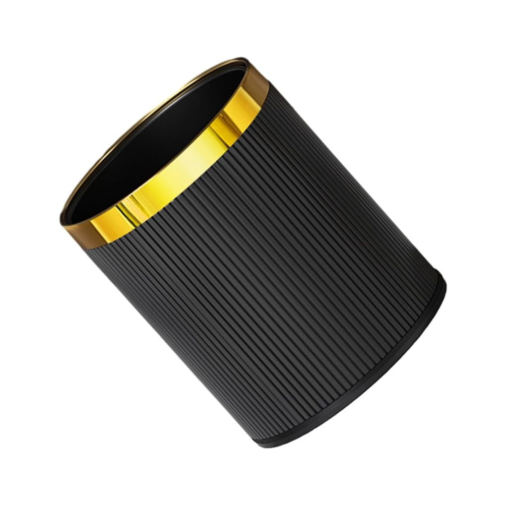 BrowQuartz Kitchen Bathroom Metal Trash Can Wastebasket Garbage Bin ...