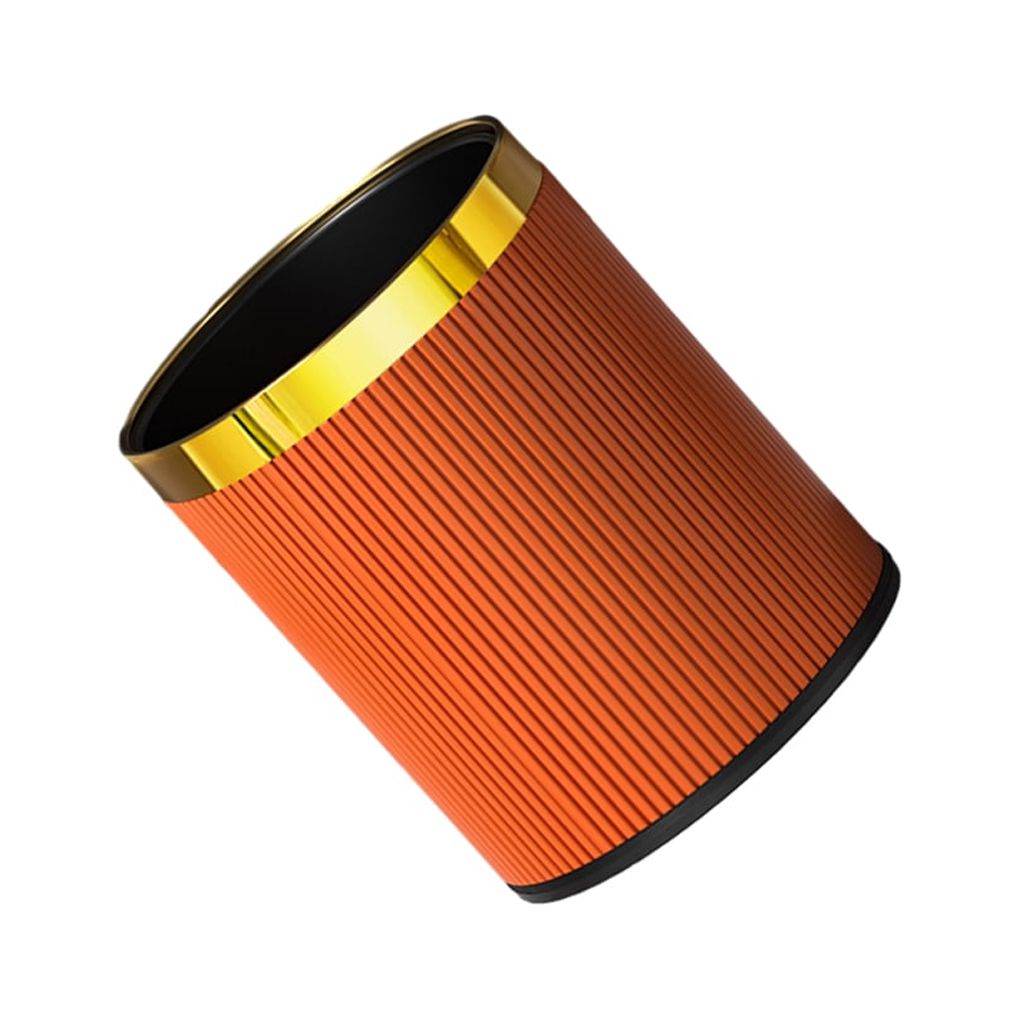 BrowQuartz Kitchen Bathroom Metal Trash Can Wastebasket Garbage Bin ...