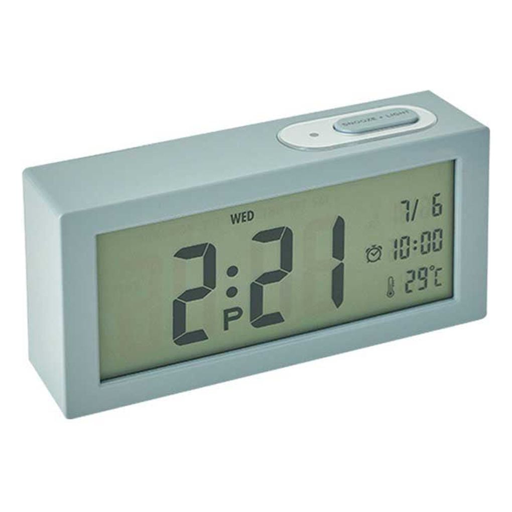 BrowQuartz LCD Electric Alarm Clock with Calendar Digital Desktop ...