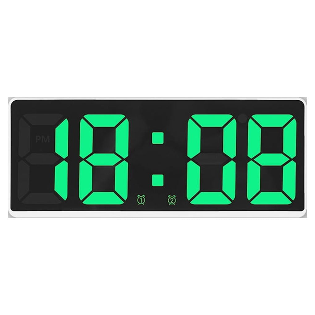 BrowQuartz LED Digital Clock Date Display Rectangular Rechargeable 2 ...