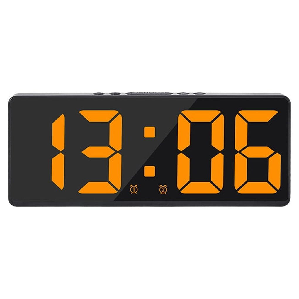 BrowQuartz LED Digital Clock Date Display Rectangular Rechargeable 2 ...