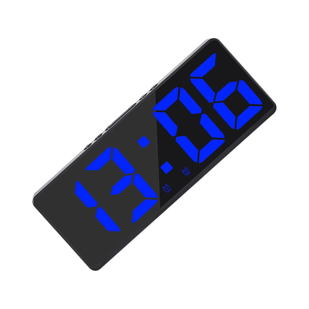 BrowQuartz LED Digital Clock Date Display Rectangular Rechargeable 2 ...