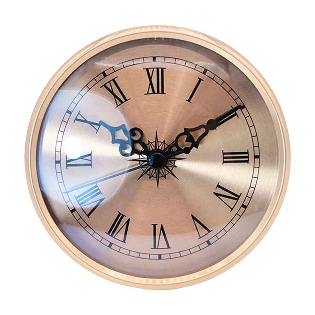 BrowQuartz Professional 4.25Inch Wall Clock Insert Repairs Silent Round ...