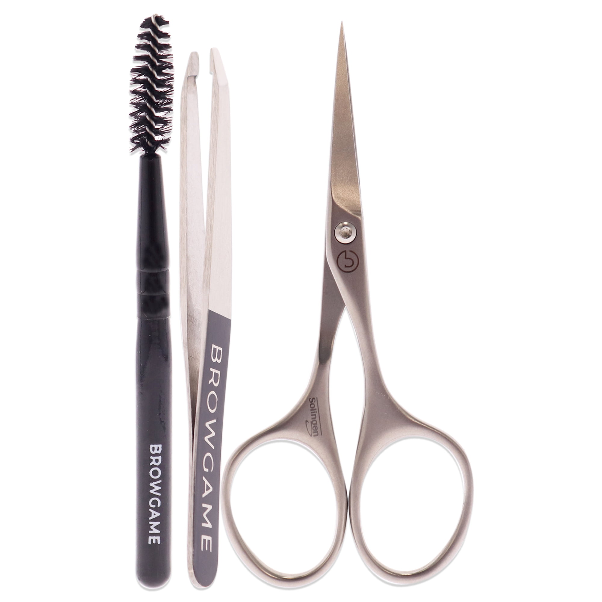 Browgame Precision Brow Kit , 3 Pc Original Slant Tweezer, Eyebrow ...