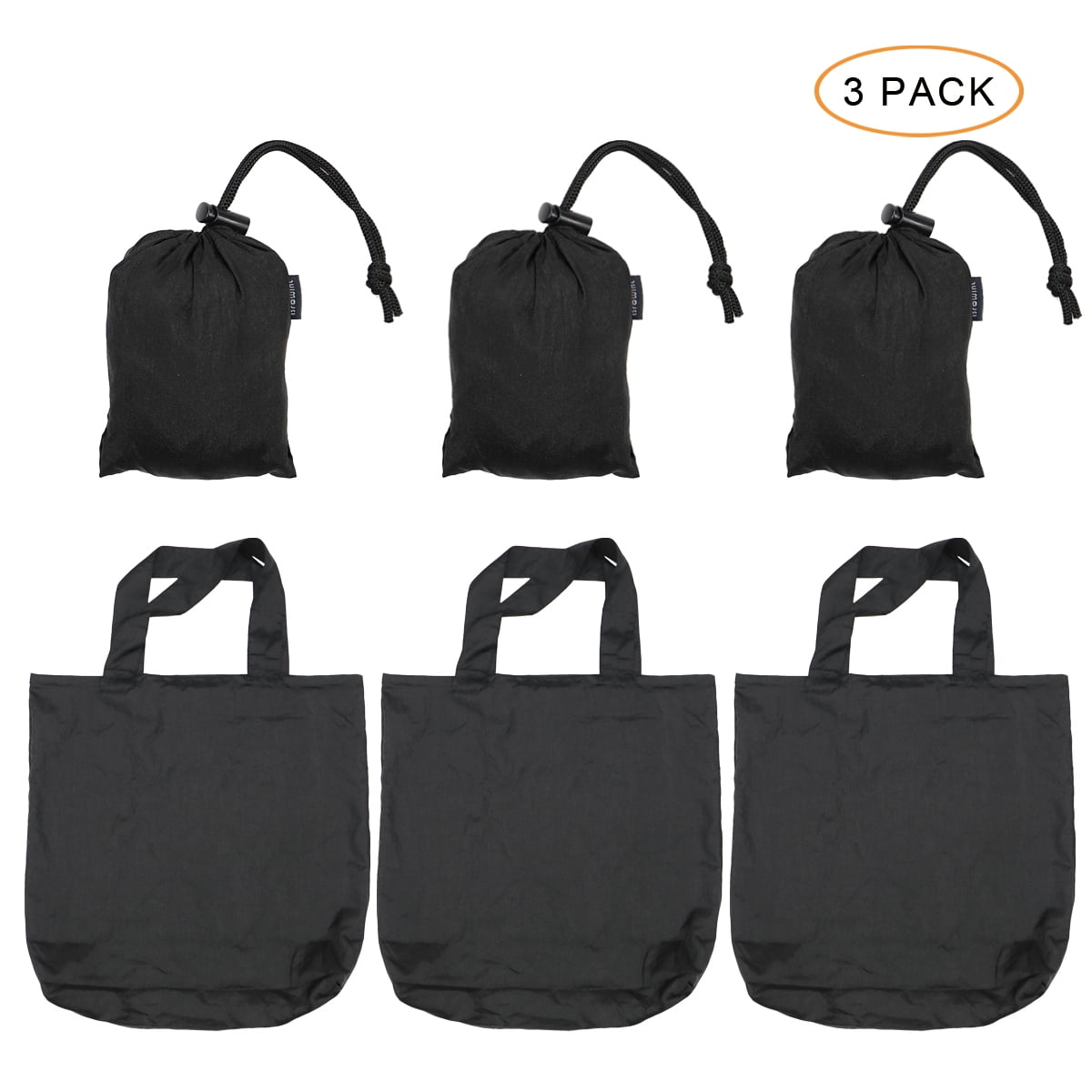 Browint 100% Nylon Reusable Grocery Bag (3 pack), Heavy Duty Tote Bag ...