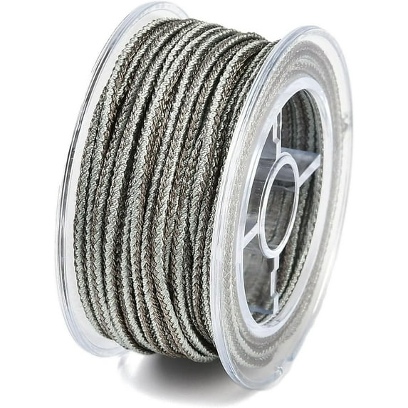 Brown 1 Roll 10 Yards 1.5mm Round Nylon Threads Bead Thread Stringing Materials for DIY ...