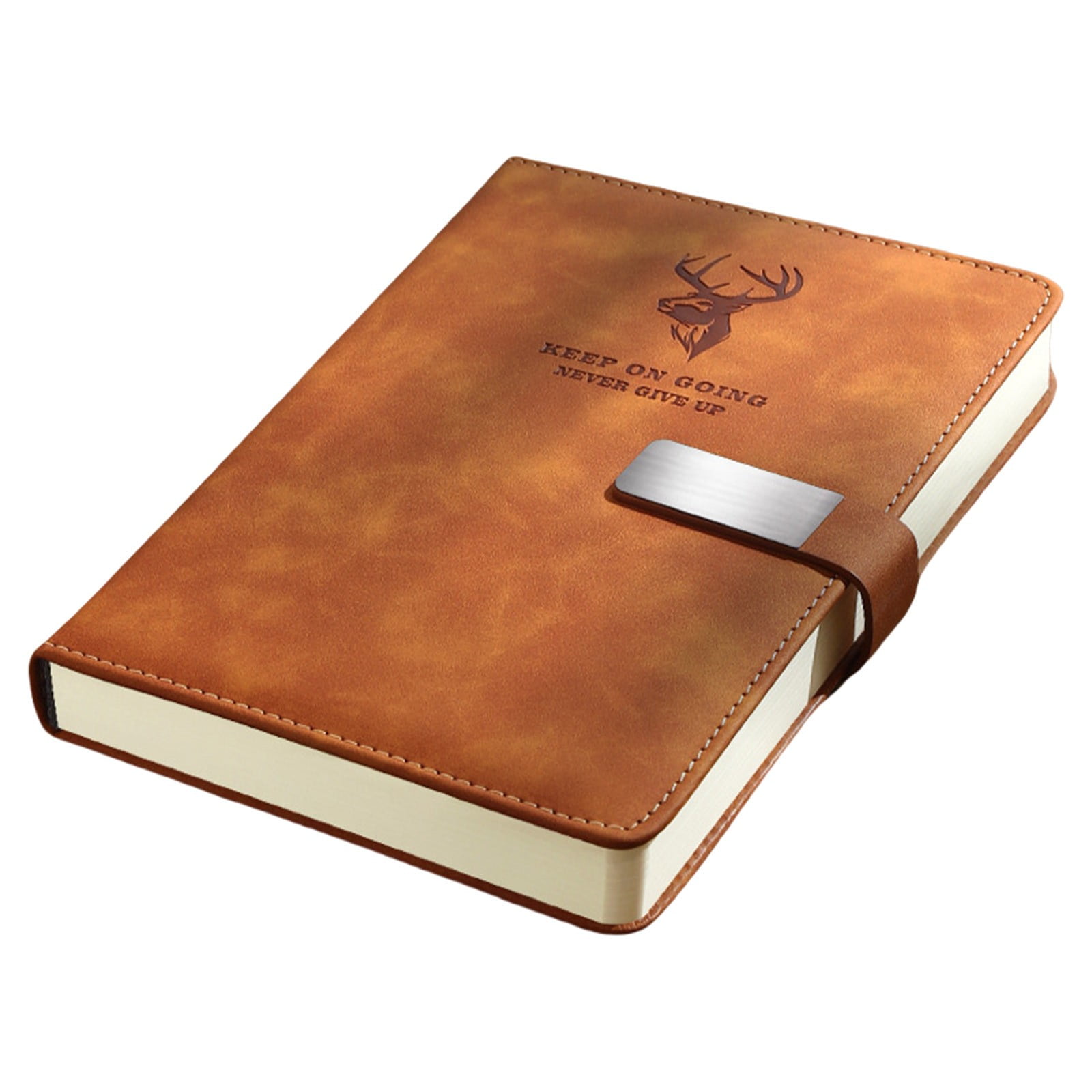 Brown 180° Lay Flat Thick Page Notebook A5 Matte Cover Design Wireless ...