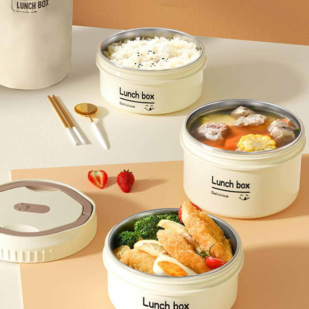 Brown 3 Pack 1540ml + Insulation Bag Tableware 316 Antibacterial 316 Stainless Steel Insulation ...