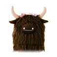 Brown 3D Yak Cute Shape Simulation Doll Childrens Doll Gift Brown ...