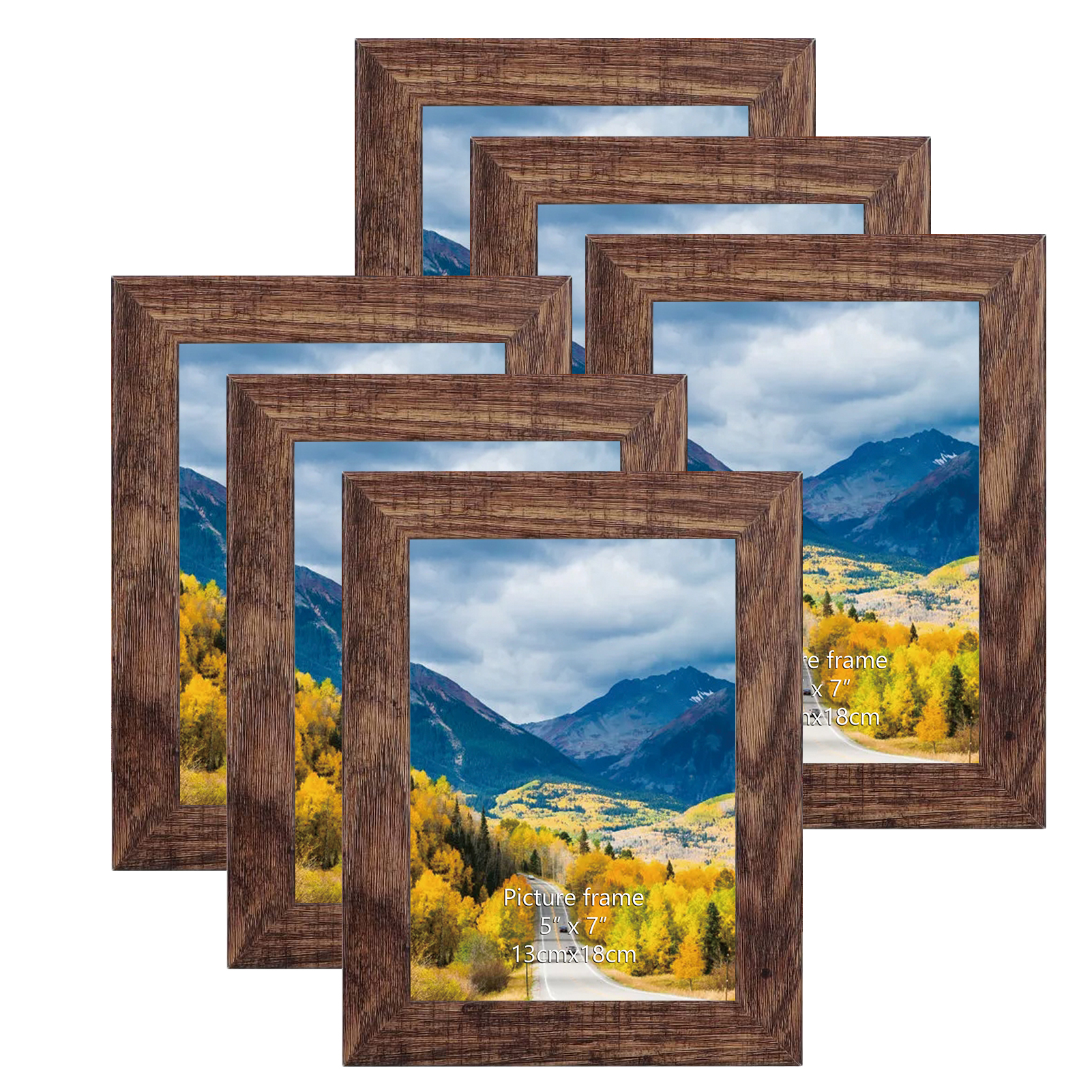 Mainstays 5x7 Rustic Gray Decorative Tabletop Picture Frame - Walmart.com