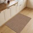 Brown Abstract Art Entryway Rug 2'x3' Non Slip Front Door Mats, Modern ...