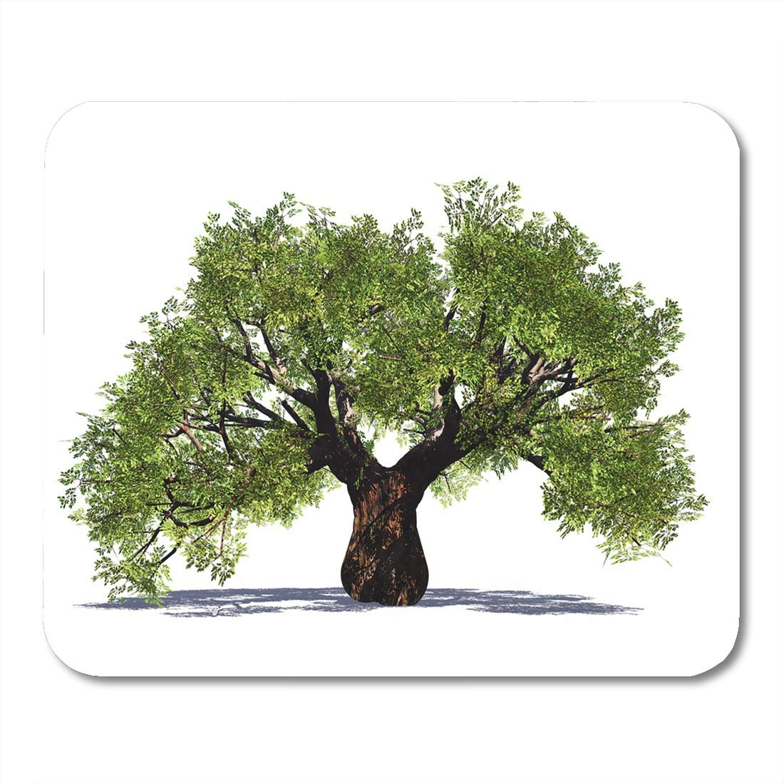 Brown Abstract High Resolution Old Baobab Tree White Mousepad Mouse Pad ...