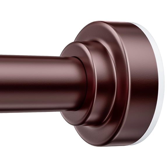 Brown Adjustable 27-76 Inches Stainless Steel Shower Curtain Rod ...
