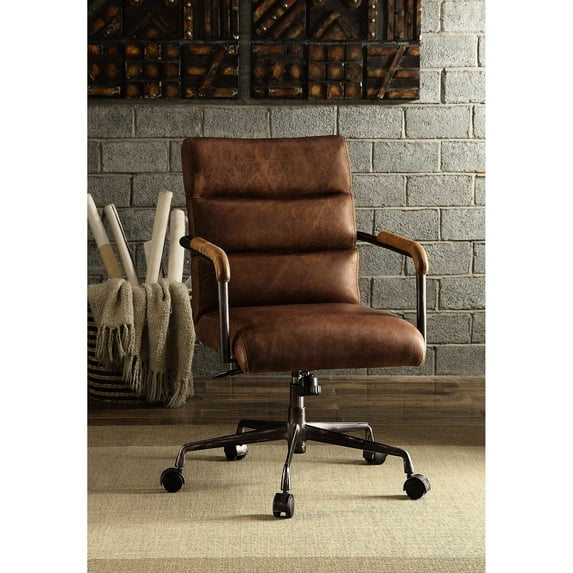 Brown Adjustable Swivel Office Chair | Customized Seating for Office ...