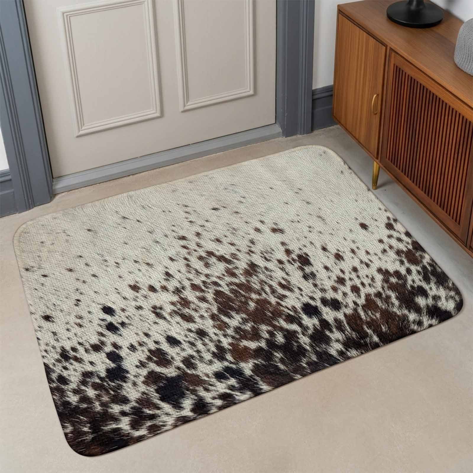 Brown Animal Fur Texture Front Door Mat Indoor Entrance, Country Farm ...