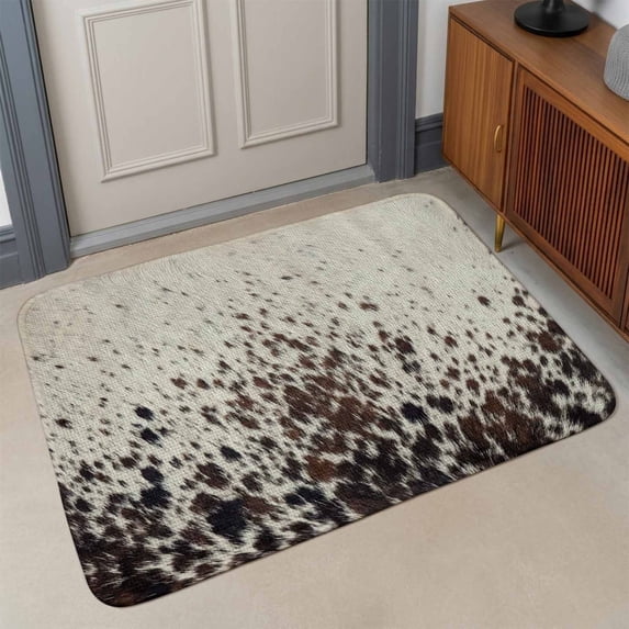 Brown Animal Fur Texture Front Door Mat Indoor Entrance, Country Farm ...