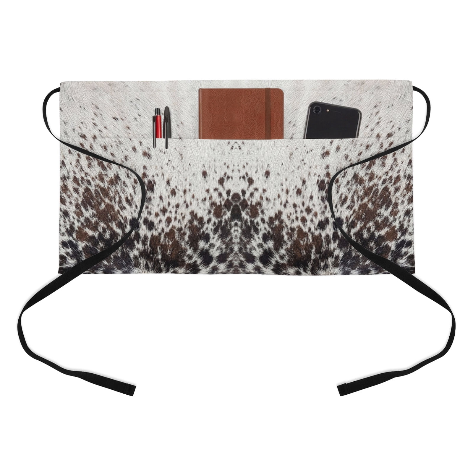 Brown Animal Fur Texture Kitchen Restaurant Half Waist Apron, Country ...