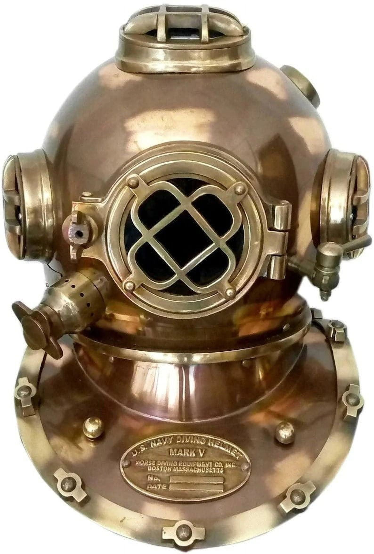 Brown Antique Scuba Diving Helmet | US Navy Mark V Divers Helmet ...