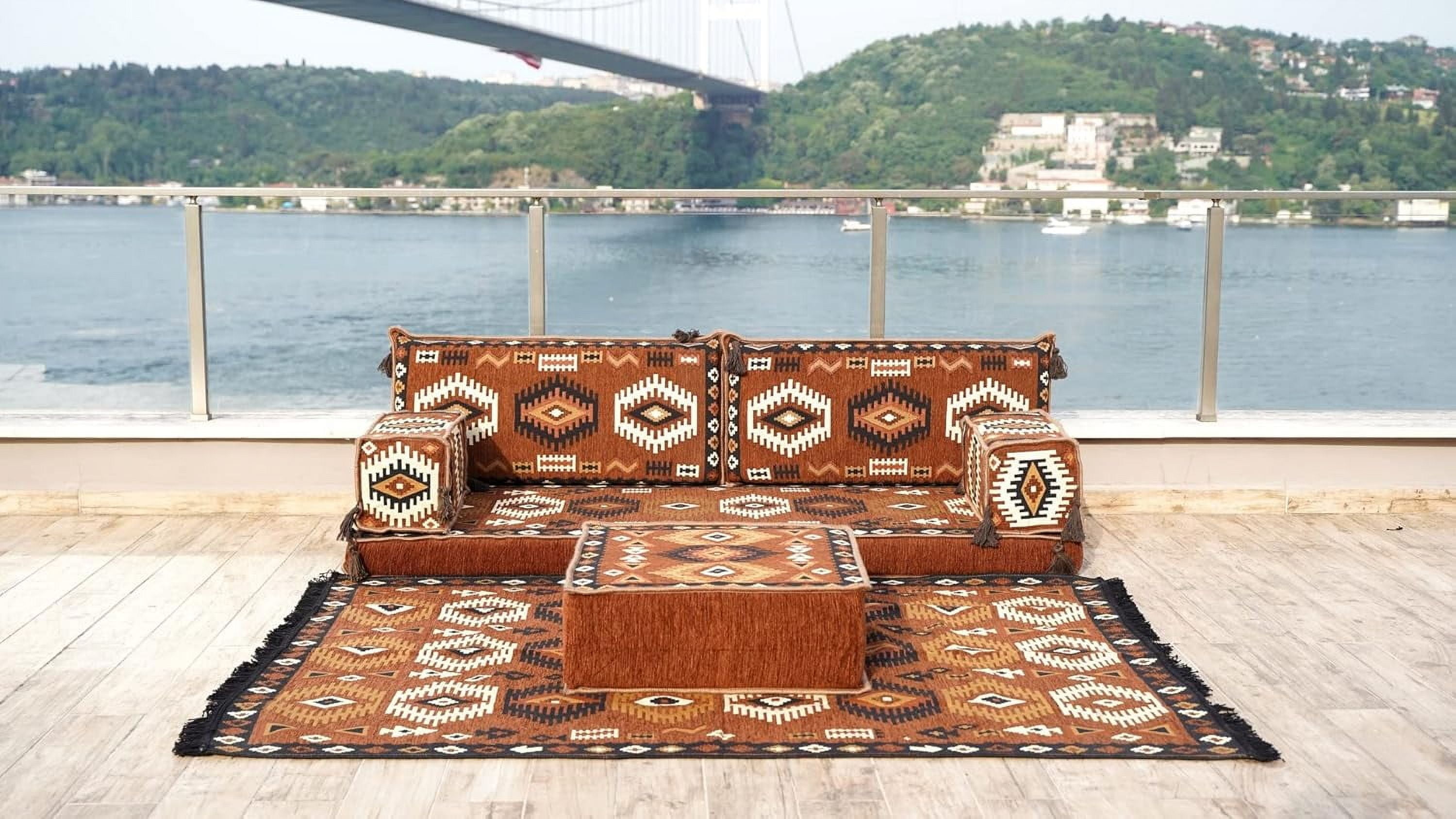 Brown Arabic Floor Pillows, Modular Sofa, Turkish Sofa, Sleeper Sofa ...