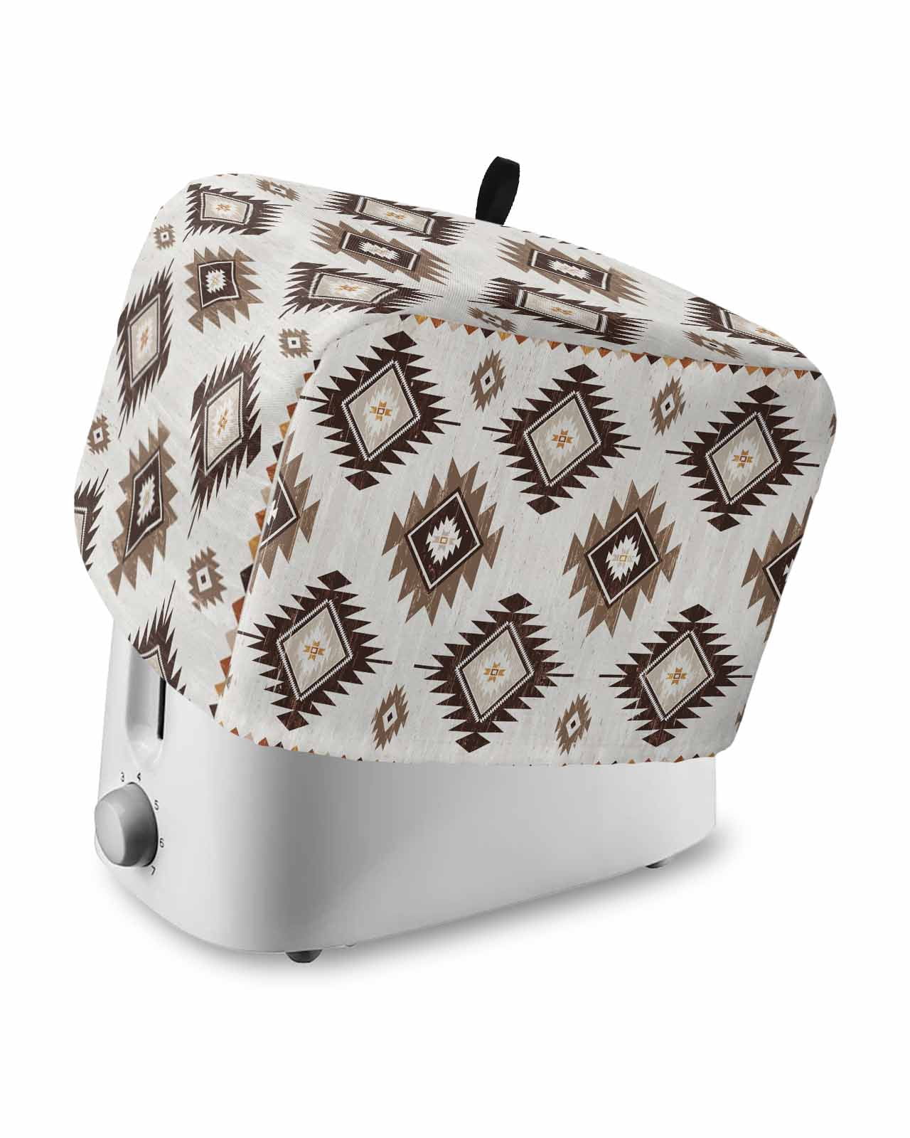 Brown Aztec Toaster Cover 2 Slice, Small Kitchen Appliance Covers ...