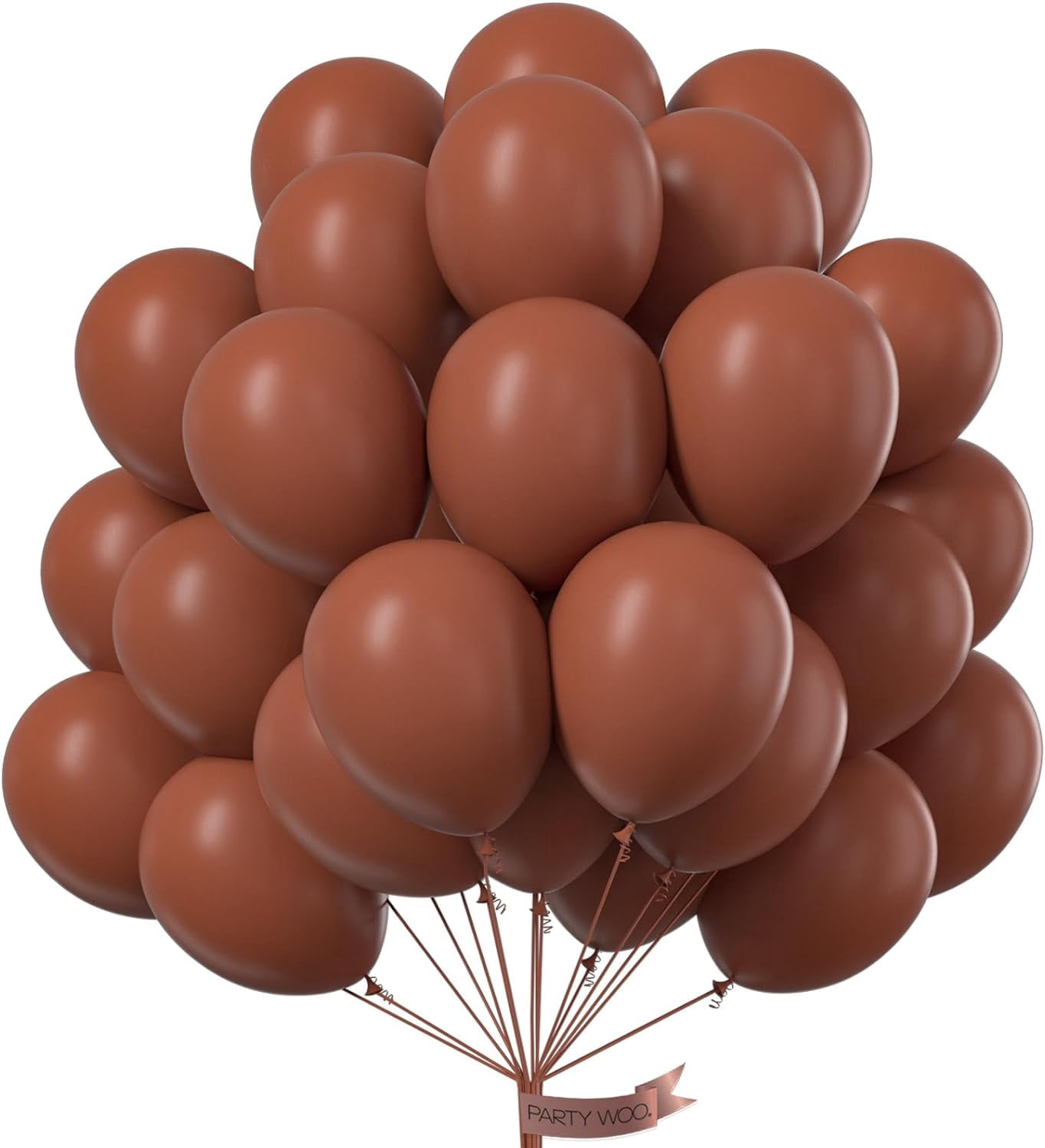 Brown Balloons 50 pcs 12 Inch Dark Brown Neutral Coffee Latex Helium ...