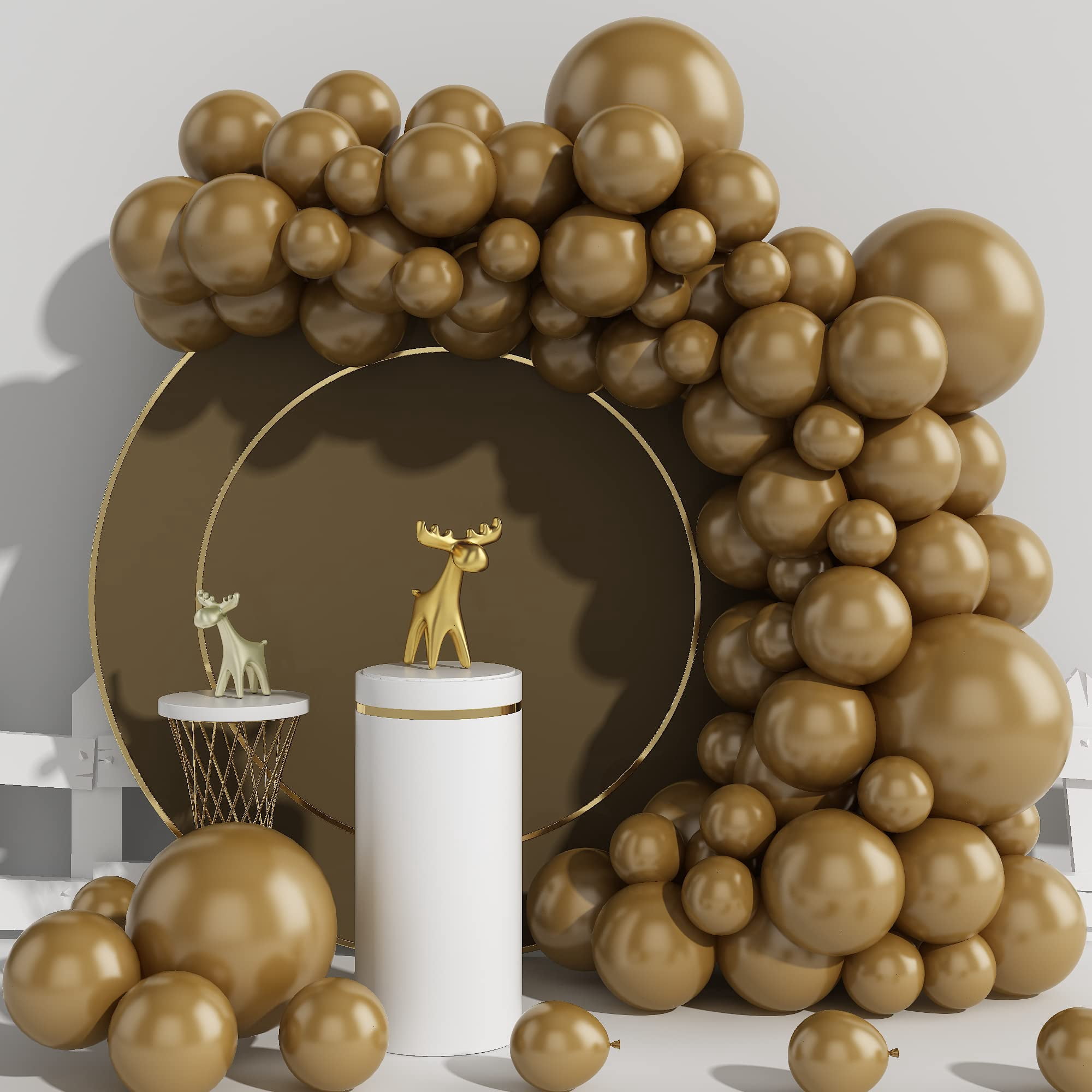 Brown Balloons 84Pcs, 18 Inch 12 KKS1 Inch 5 Inch Retro Coffee Party ...