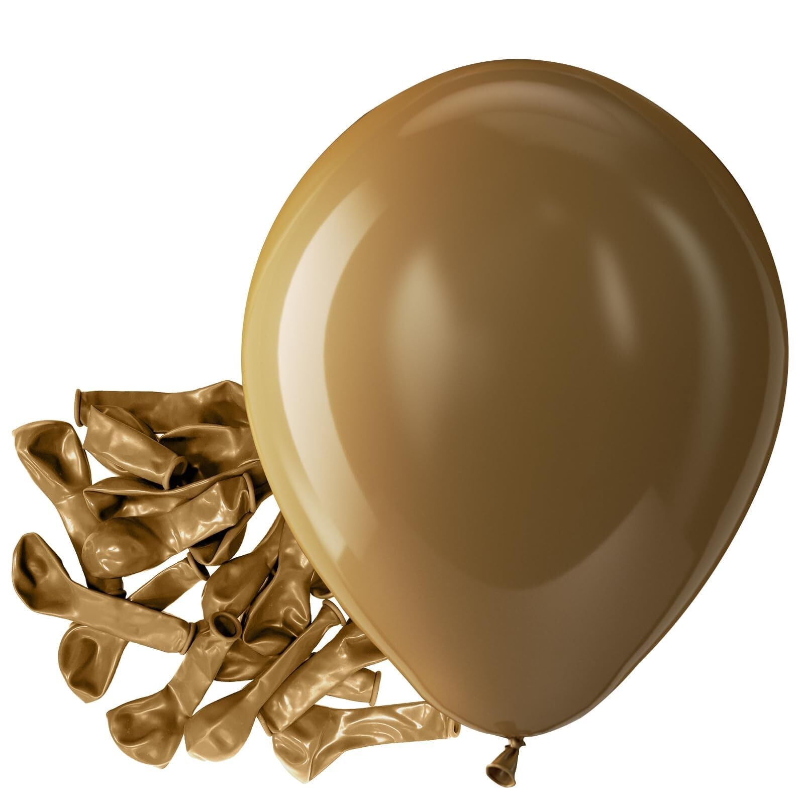 Brown Balloons Latex Party Balloons - 100 Pack 12 inch Round Helium ...