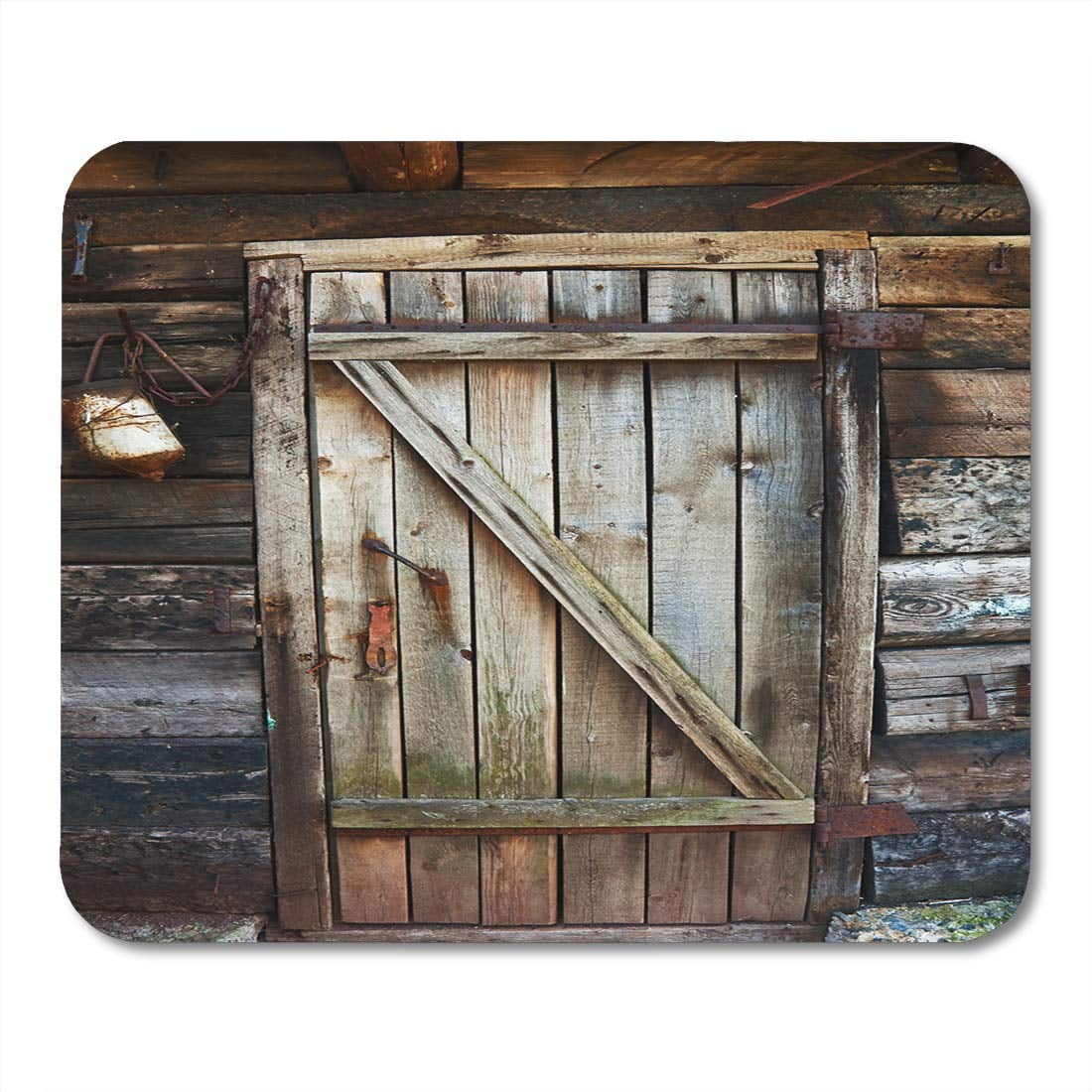 Brown Barn Old Decayed Wooden Door Gray Wood Antique Plank Doorway ...