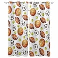 Brown Basketball Football Blackout Curtains for Bedroom Living Room ...