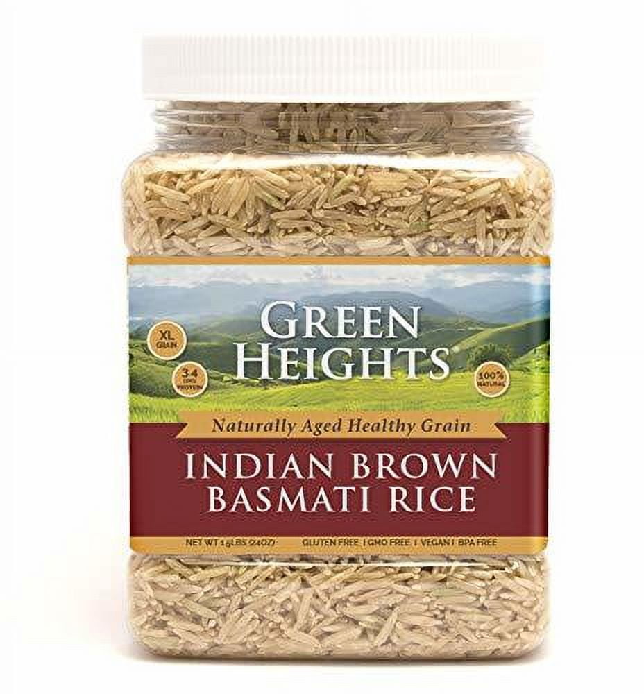 Brown Basmati Rice - 24 Ounce / 680 Grams Jar (15+ Servings) - Proudly ...