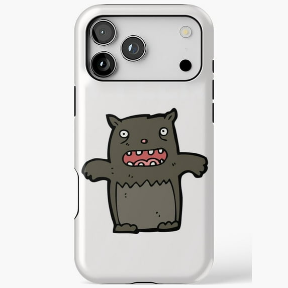 Brown Bear Cartoon Illustration Retro Artwork Phone Case Compatible ...