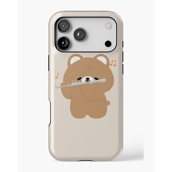 Brown Bear Flute H1684 Premium Durable Case for iPhone 17 16 15 14 13 ...