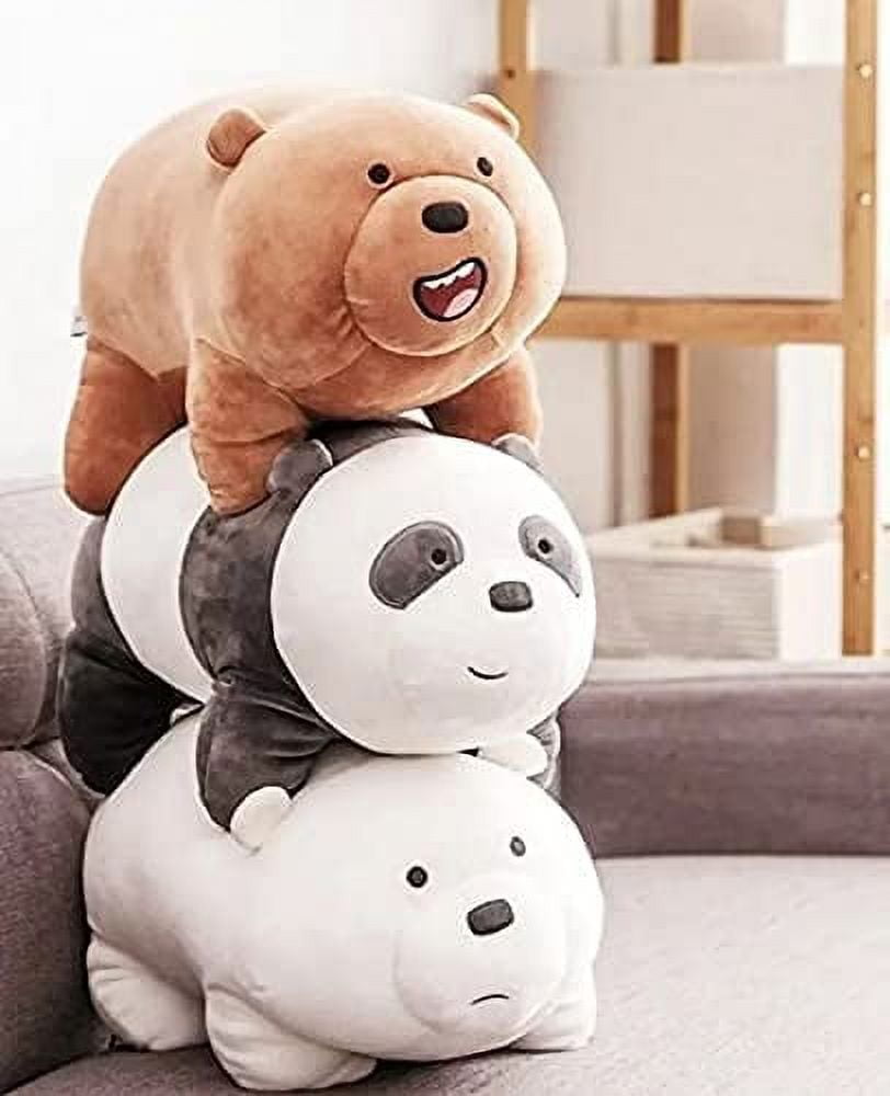 Brown Bear Panda White Bear Plush Toys 3 Pcs Animal Plush Toys Soft ...