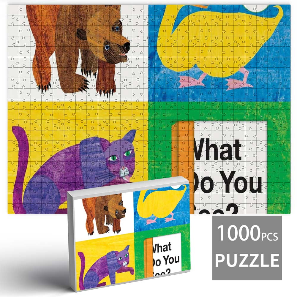 Brown Bear Puzzles for Adults 1000 Pieces Hard Difficult Teens Jigsaw ...