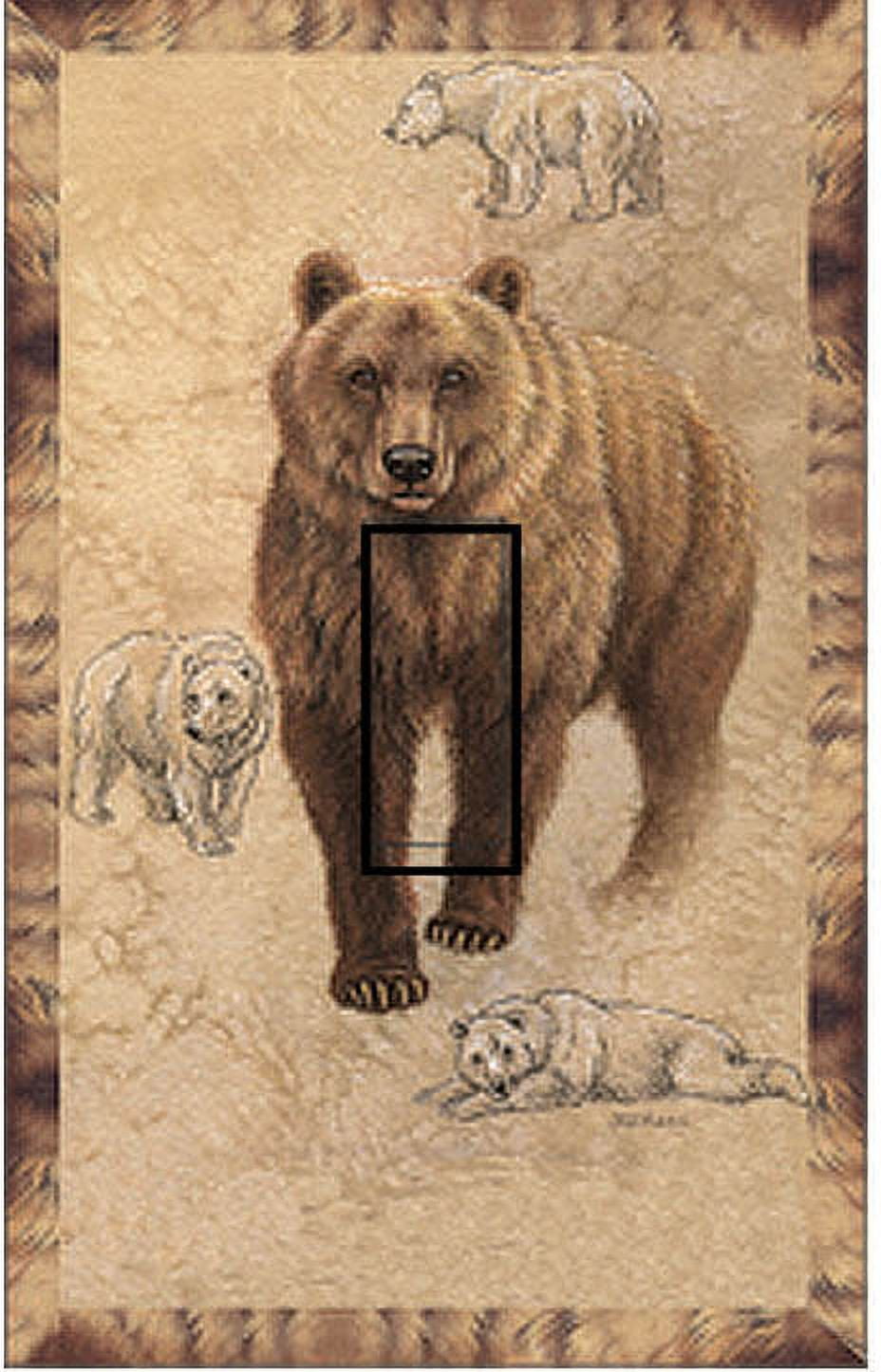 Brown Bear Single Toggle SwitchStix Peel and Stick Art Deco Switch ...
