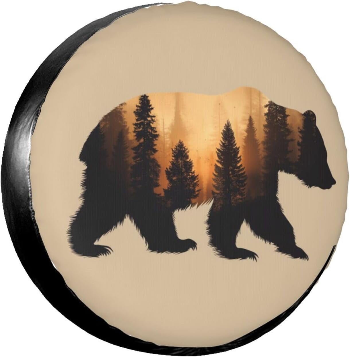 Brown Bear Spare Tire Cover for Rv Trailer Camper- Waterproof Wheel ...