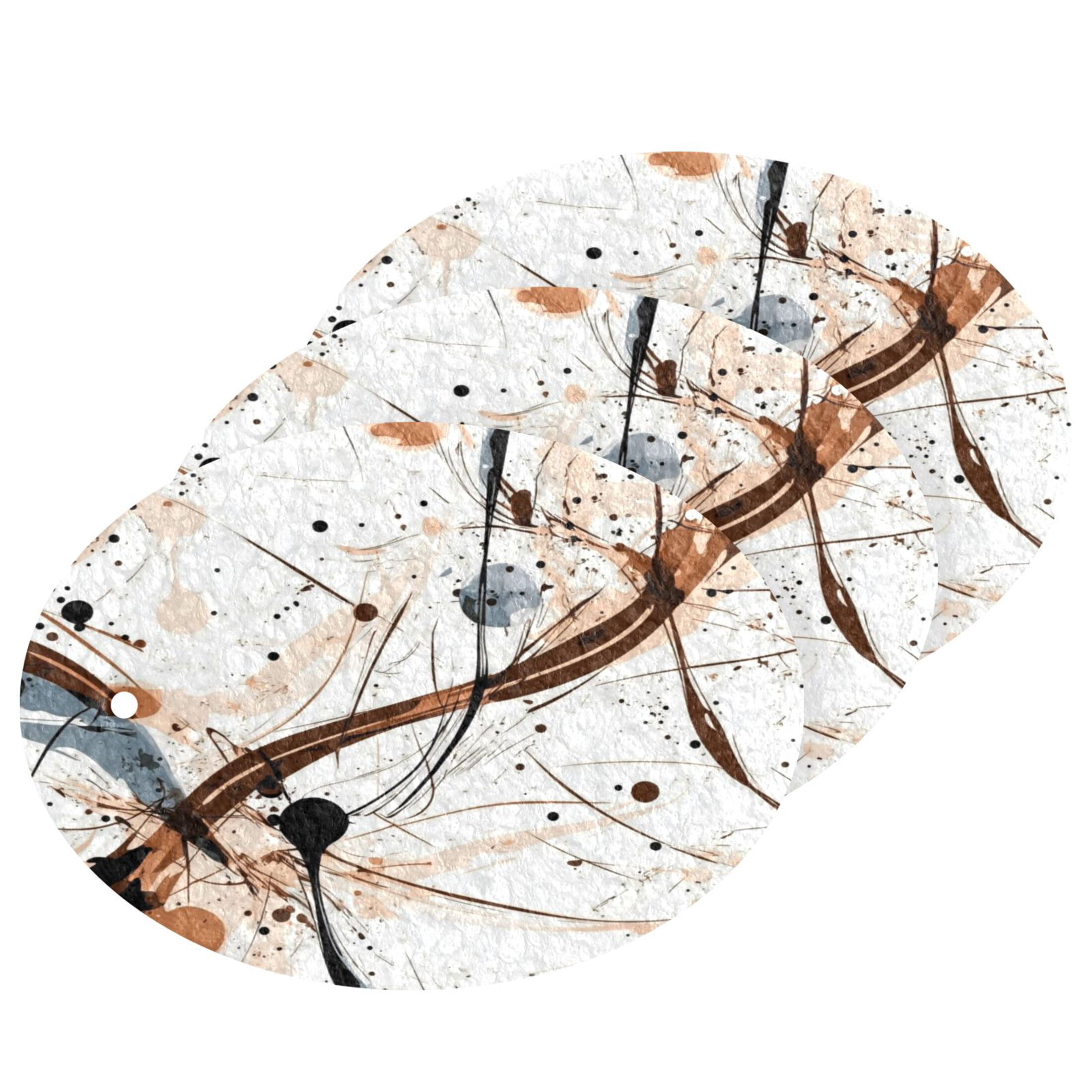 Brown and Beige Abstract Background 3 Pack Dish Sponges Bulk Natural ...