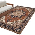Brown Beige Boho Area Rug 3x5 Washable Rug Non Slip Traditional Ethnic ...